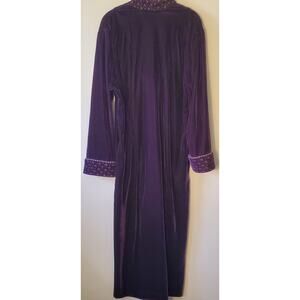 Adonna | Intimates & Sleepwear | Vtg Purple Velvet Housecoat Royal Robe ...